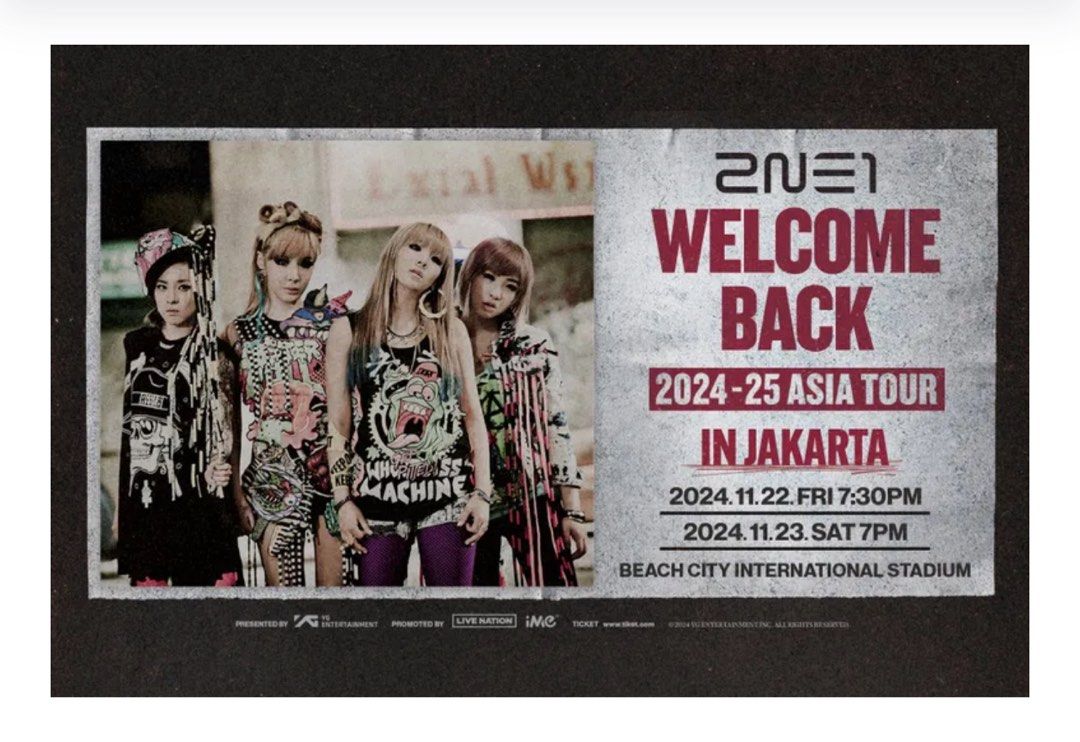 [Ori Price]2NE1 Jakarta 22/11 CAT1B Concert Ticket , Tickets & Vouchers ...