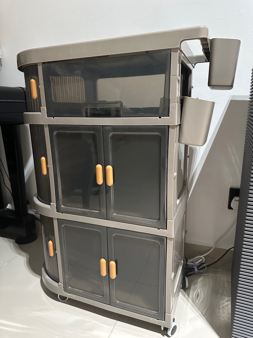 4 Layer Trolley Snack Storage Rack Stroller, Furniture & Home Living ...