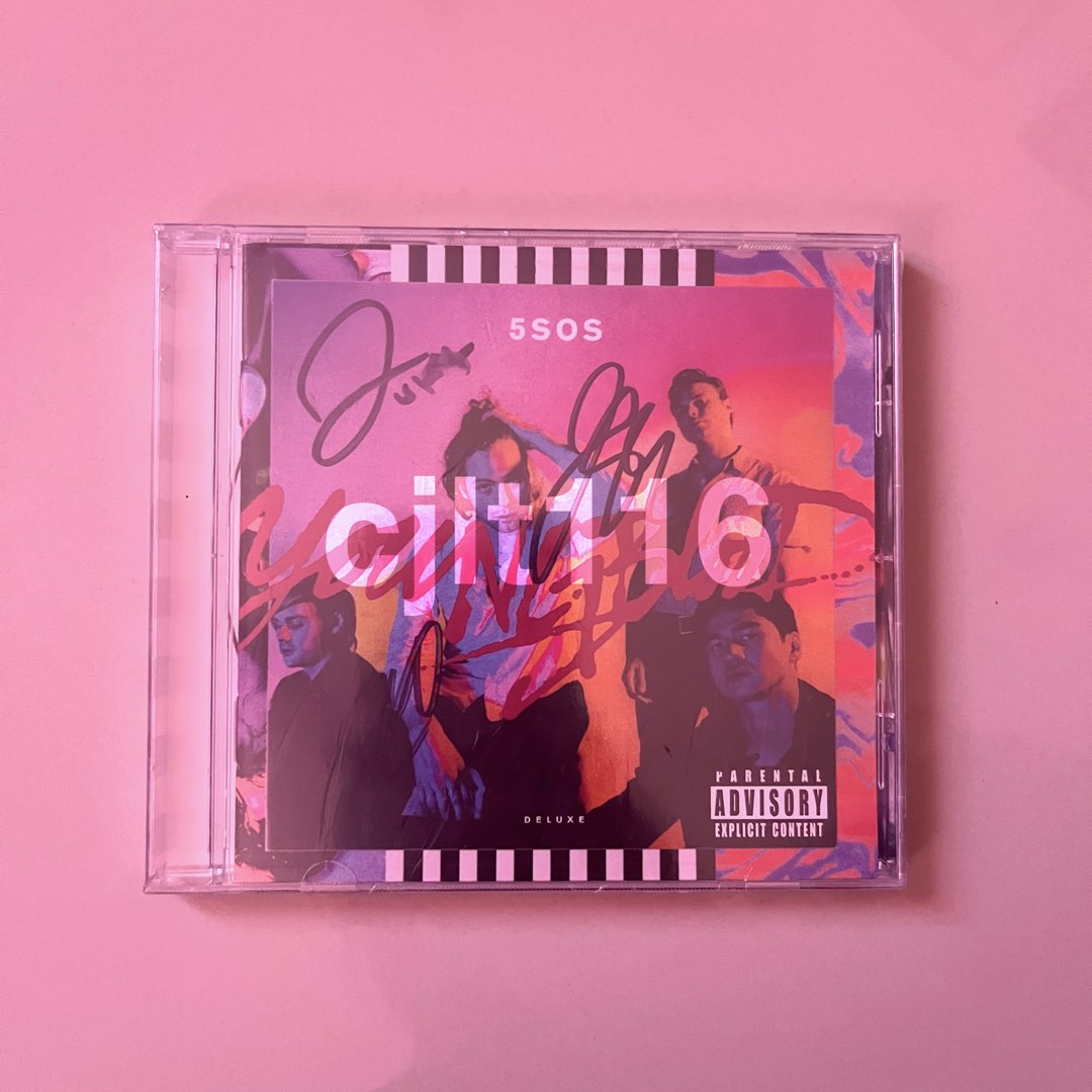 5sos youngblood signed cd (tags; taylor swift, olivia rodrigo, sabrina ...