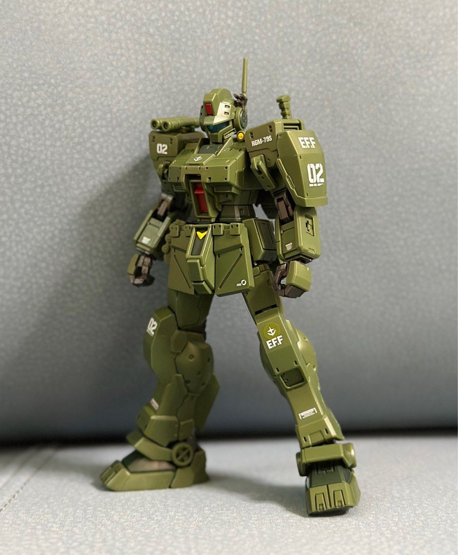 注意內容 非Bandai 已砌上水貼 HG 1/144 RGM-79S 吉姆 斯巴達 GM SPARTAN RGM-79S gundam 高達模型 hguc FMS 國產, 興趣及遊戲, 玩具 ...