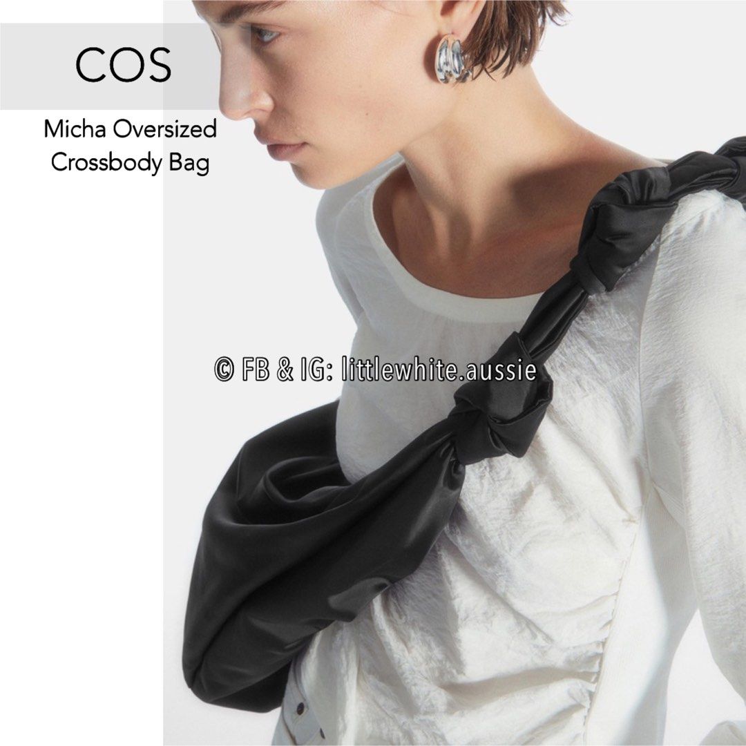 澳洲直送 ️ COS Micha Oversized Crossbody Bag Black 特大斜孭袋 黑色 (大袋子 爆谷袋 斜咩袋 側咩 ...