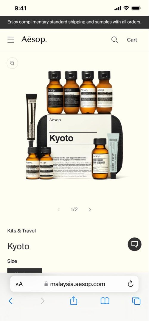Aesop Kyoto set, Beauty & Personal Care, Bath & Body, Bath on Carousell