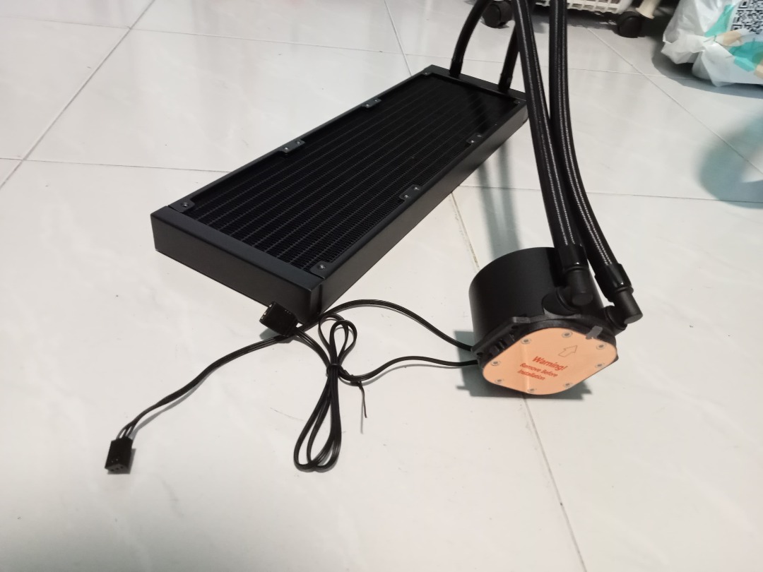 AIO cooler 360mm radiator & pump only, Computers & Tech, Parts ...