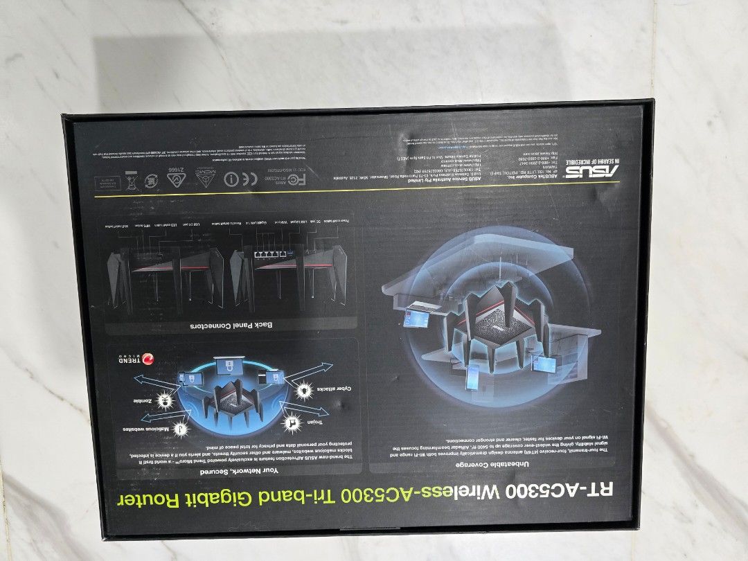 Asus Router RT AC 5300 Gaming router, Computers & Tech, Parts ...