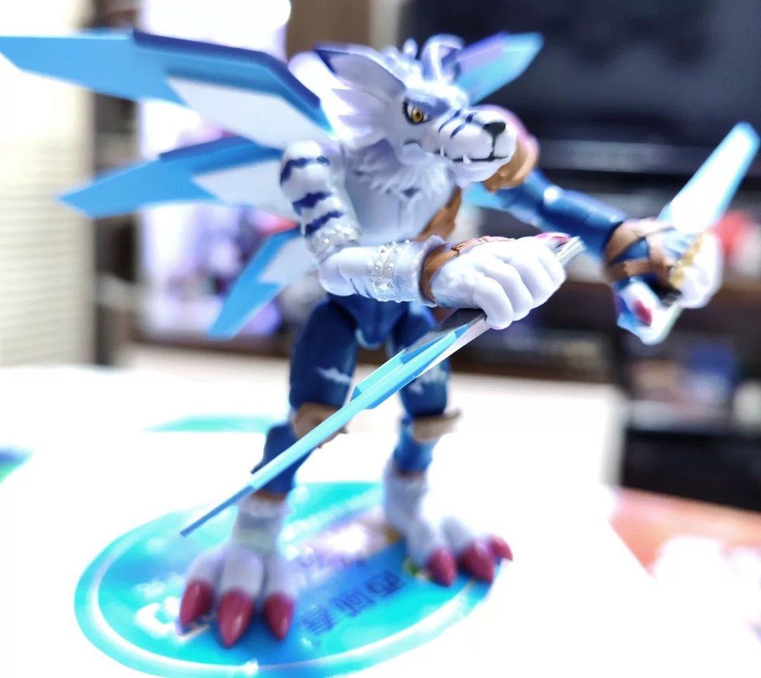 Bandai digimon shodo metalgreymon & weregarurumon figure with complete ...