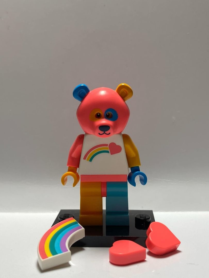 LEGO Bear Costume Guy, Series 19 (Complete Set with Stand and ...