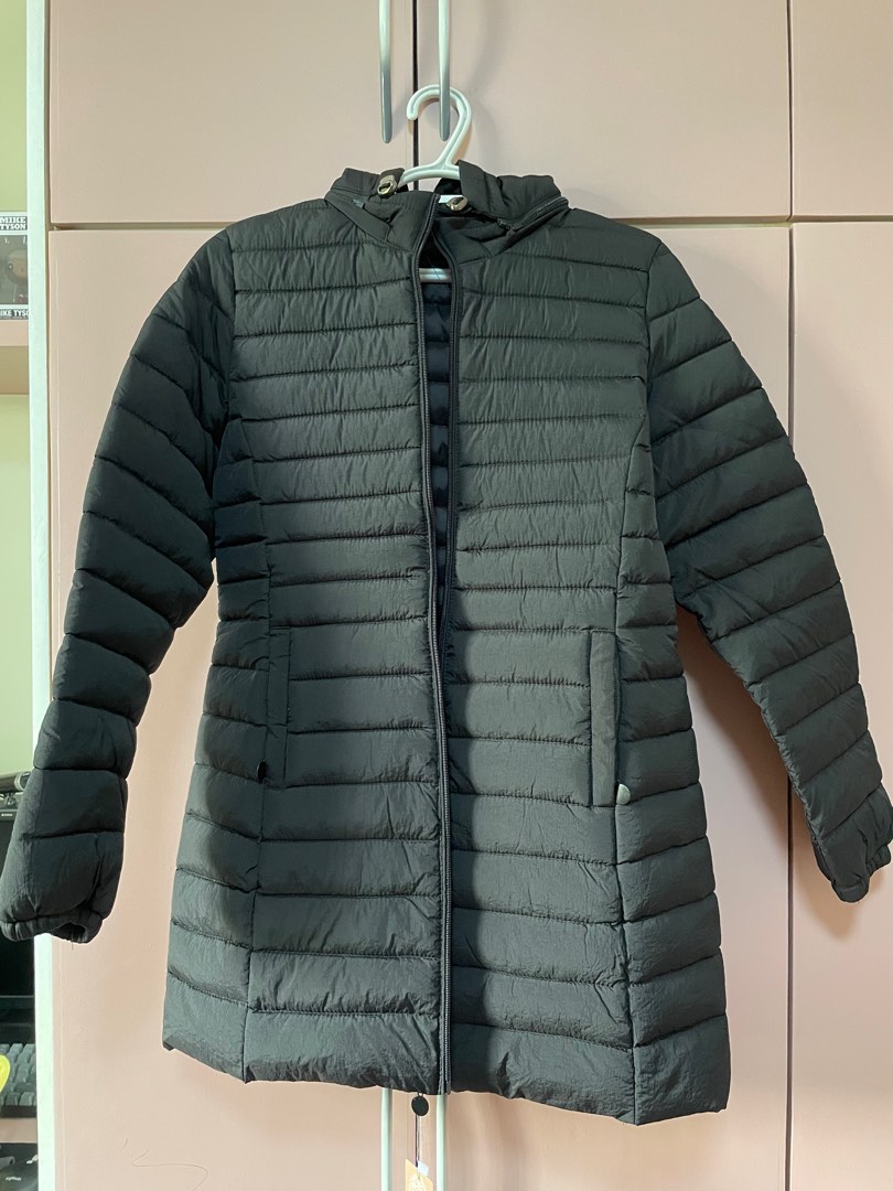 Black Bubble Jacket, Women's Fashion, Coats, Jackets and Outerwear on ...