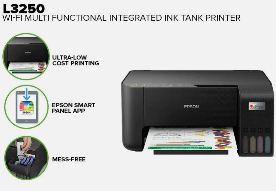 [BNIB] EPSON EcoTank L3250 All-In-One Printer/Scanner/Copier, WIFI ...