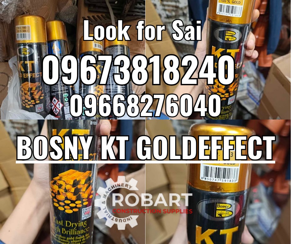 BOSNY KT Gold Effect Spray, Commercial & Industrial, Construction Tools ...