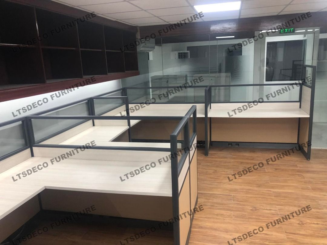 bpo workstation cubicle tables office partition, Furniture & Home ...