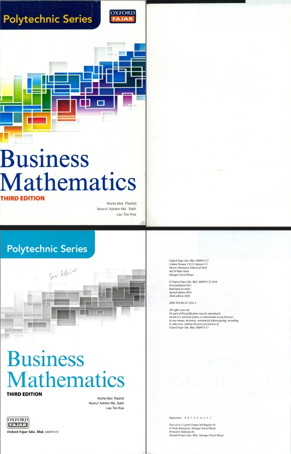 Business Mathematics Polytechnic Oxford Fajar PDF, Hobbies & Toys, Books & Magazines, Textbooks ...