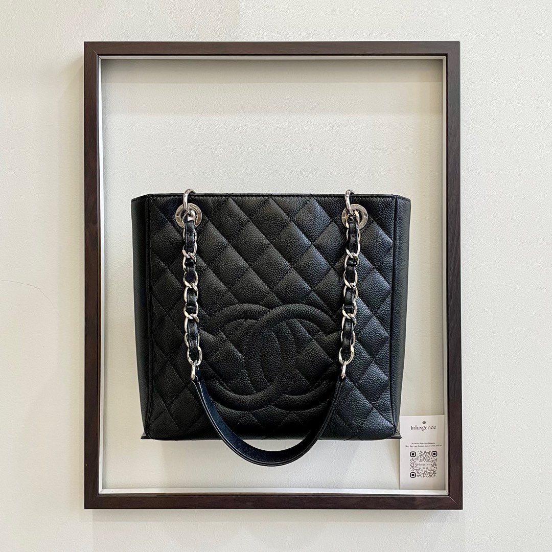 Chanel PST Black Caviar SHW, Luxury, Bags & Wallets on Carousell