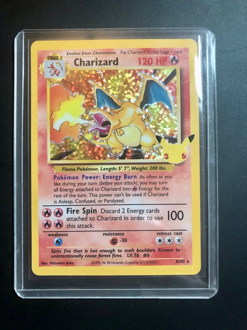 Charizard 25th Celebrations - Raw, Hobbies & Toys, Toys & Games on ...