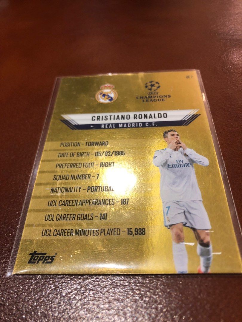 Cristiano Ronaldo gold edge edition, Hobbies & Toys, Toys & Games on ...