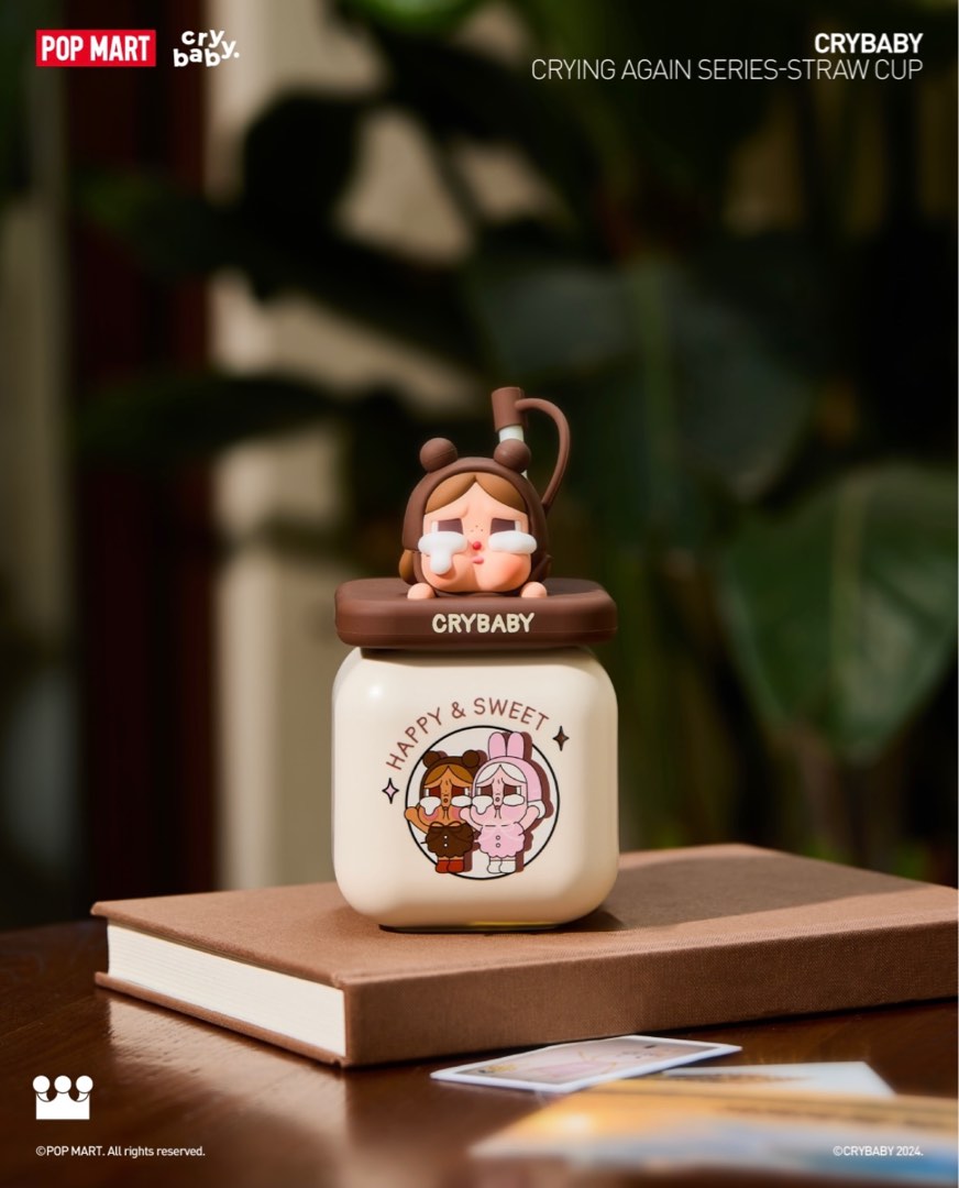 Pop Mart Crybaby Straw Cup, Hobbies & Toys, Toys & Games on Carousell