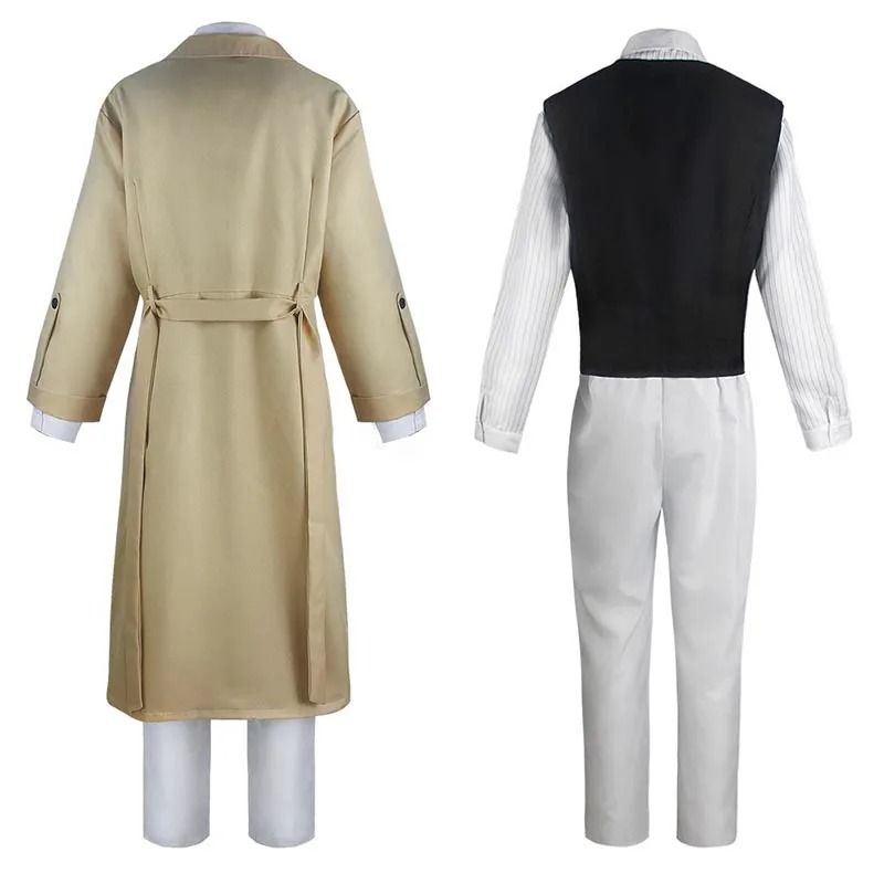 Dazai Cosplay Costume Detective Dazai Osamu Outfits include Trench Coat ...