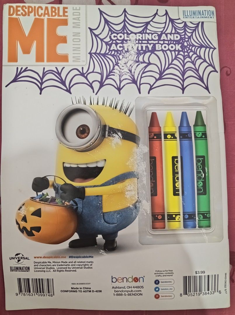Despicable Me(coloring book), Hobbies & Toys, Books & Magazines ...
