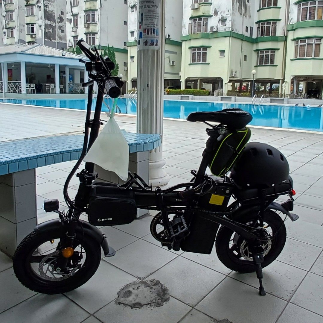 Electric EV Bike Good Working Condition Foldable Black Still In ...