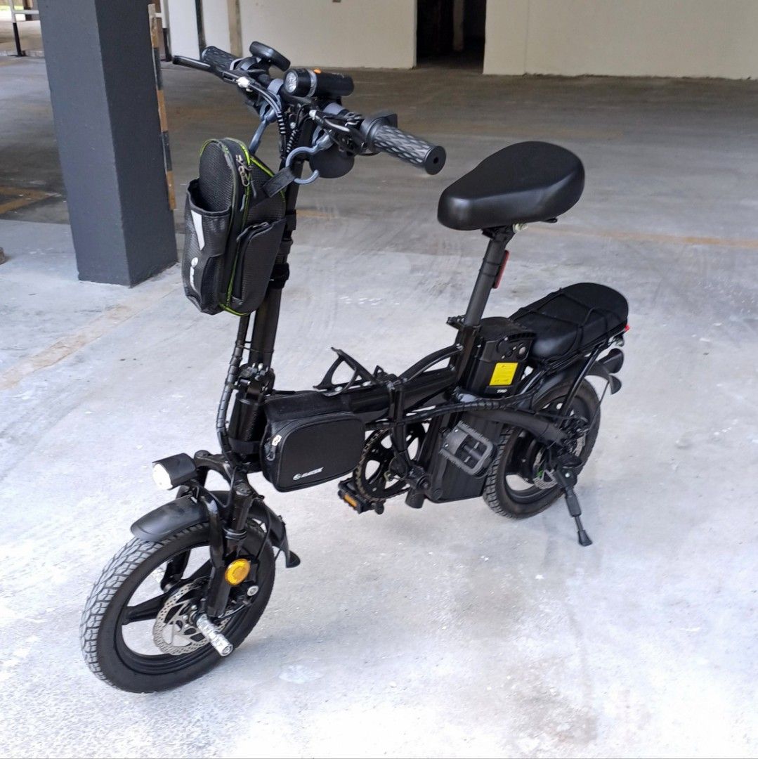 Electric EV Bike Good Working Condition Foldable Black Still In ...