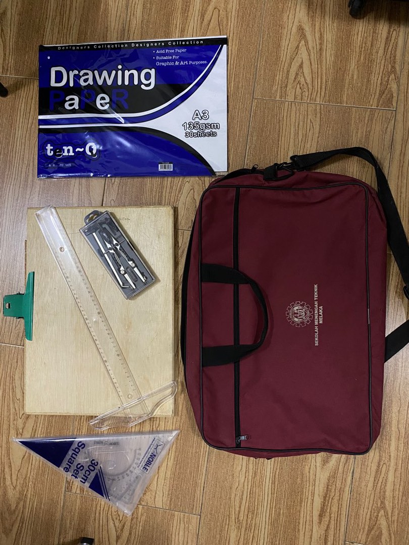 Engineering Drawing Kit (READ DESC), Hobbies & Toys, Stationery & Craft ...