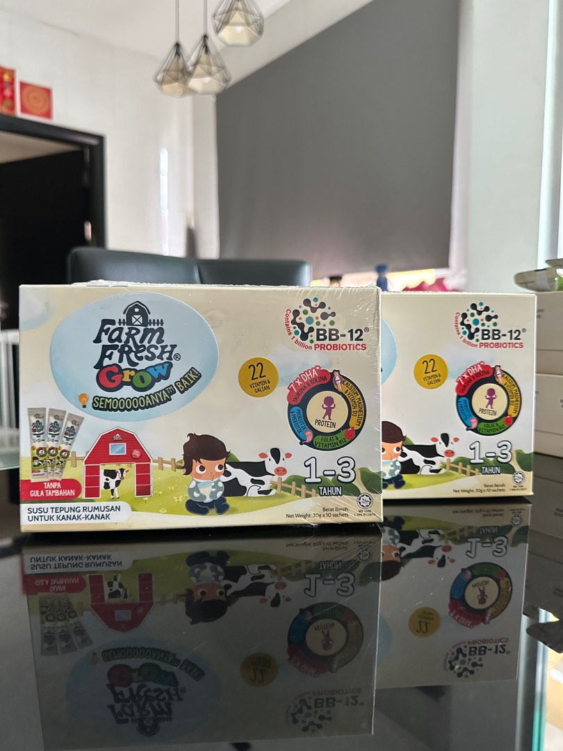 Farm fresh grow 1-3years 30g x10 sachets, Babies & Kids, Nursing ...
