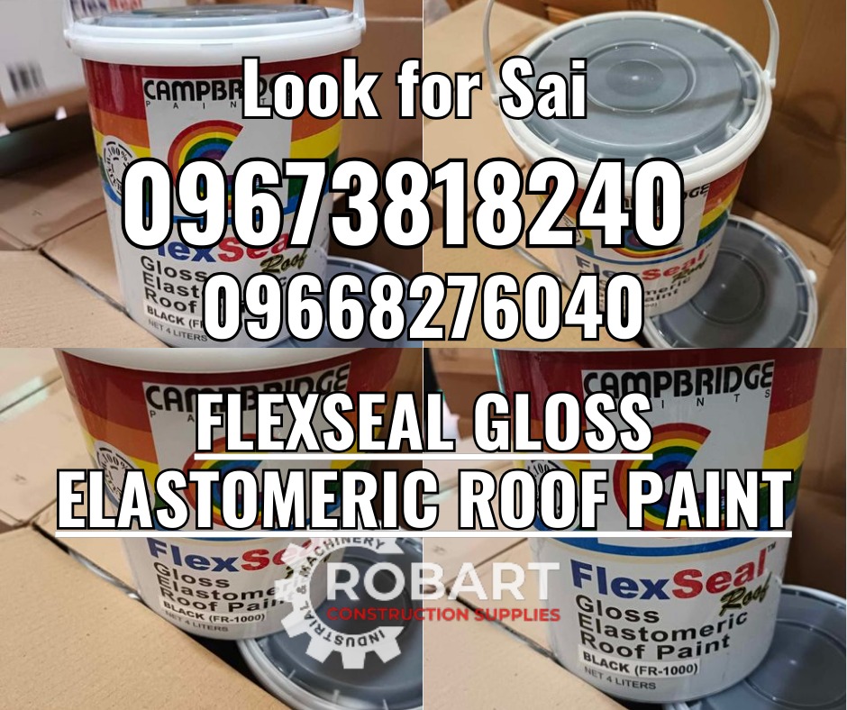 Flexseal Elastomeric Gloss Roof Paint, Commercial & Industrial, Construction Tools & Equipment ...