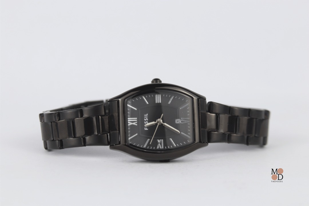 Fossil Oval Black Watch (Black Time Face) F006, Women's Fashion ...