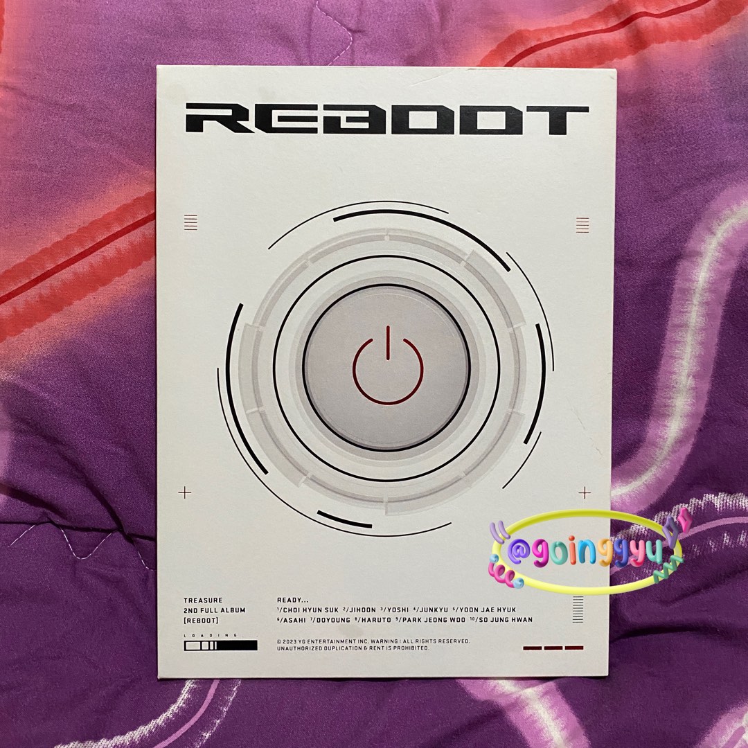 Full Album Treasure - Reboot Photobook Ver White Unsealed, K-Wave di Carousell