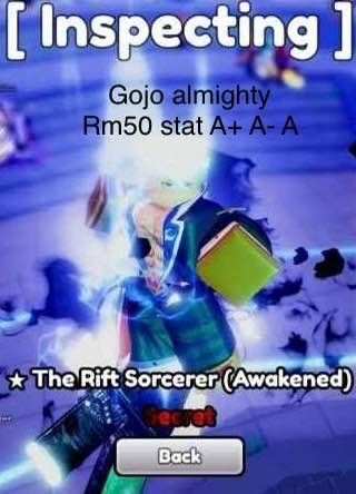 Gojo almighty - rm50 anime defenders, Video Gaming, Gaming Accessories ...