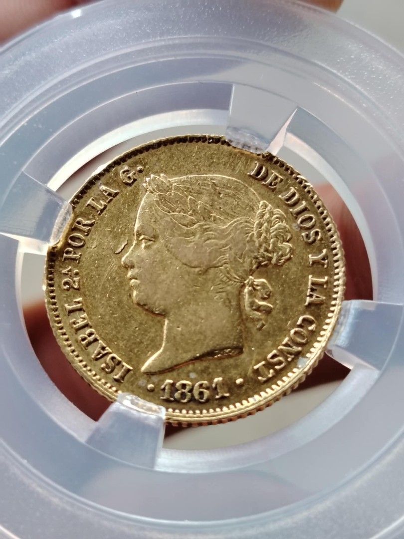 GOLD COIN ISABEL PHILIPPINE 1861, Hobbies & Toys, Memorabilia ...