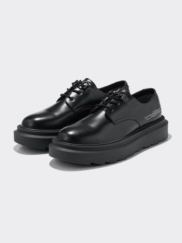 GU x UNDERCOVER JAPAN PLAIN TOE SHOES KASUT, Men's Fashion, Footwear ...