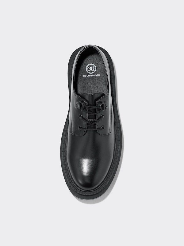 GU x UNDERCOVER JAPAN PLAIN TOE SHOES KASUT, Men's Fashion, Footwear ...