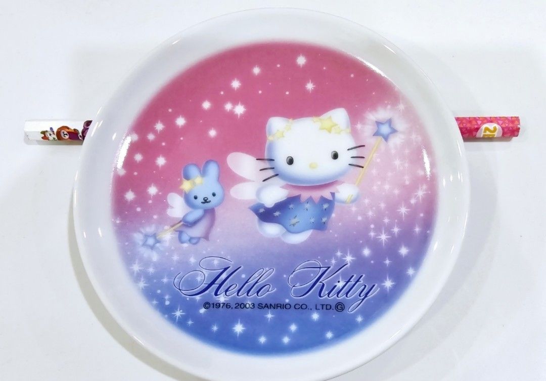 [B1F1] Hello Kitty Sanrio Kawaii Christmas pottery plate Set of 3 ...