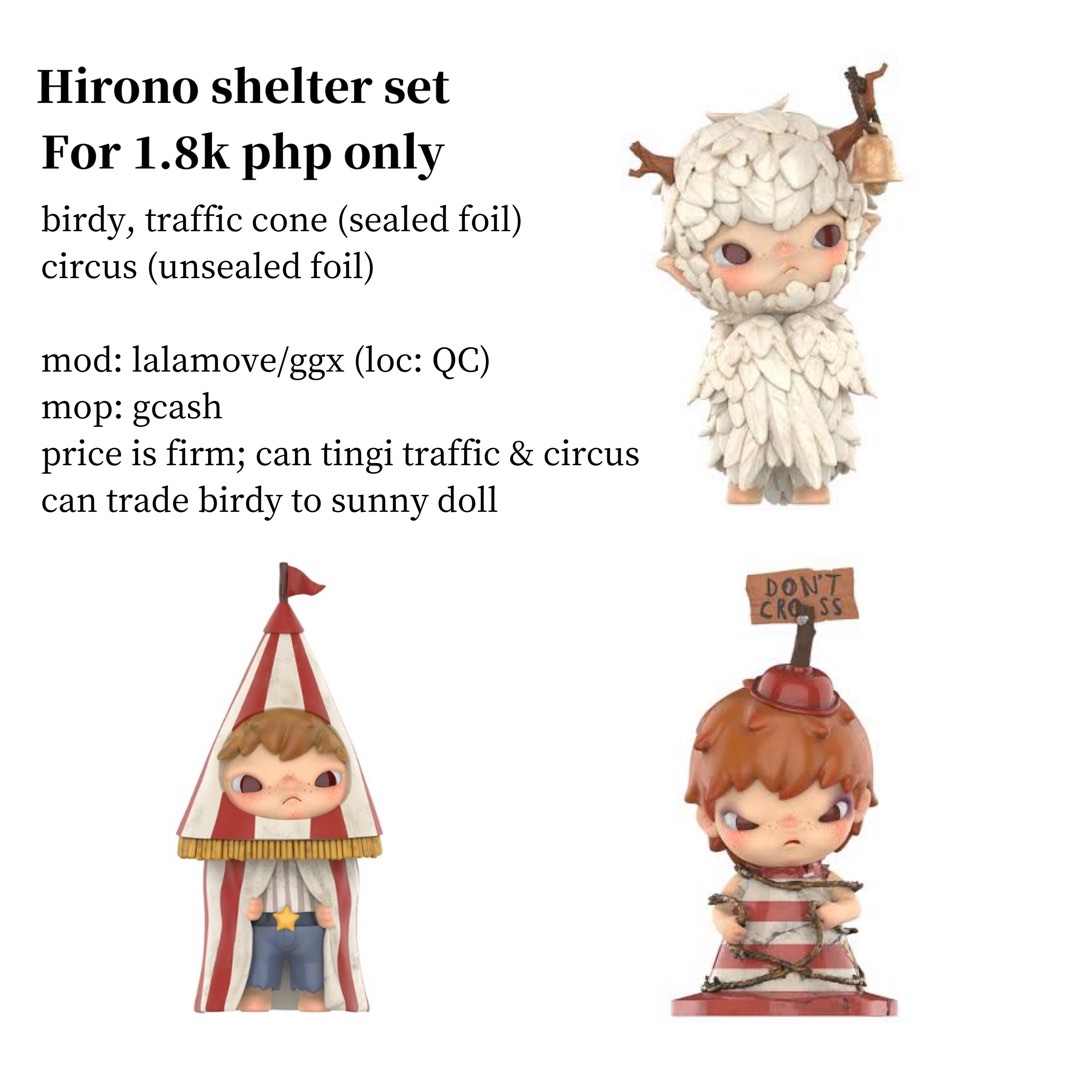 Hirono shelter set birdy circus traffic cone, Hobbies & Toys, Toys ...