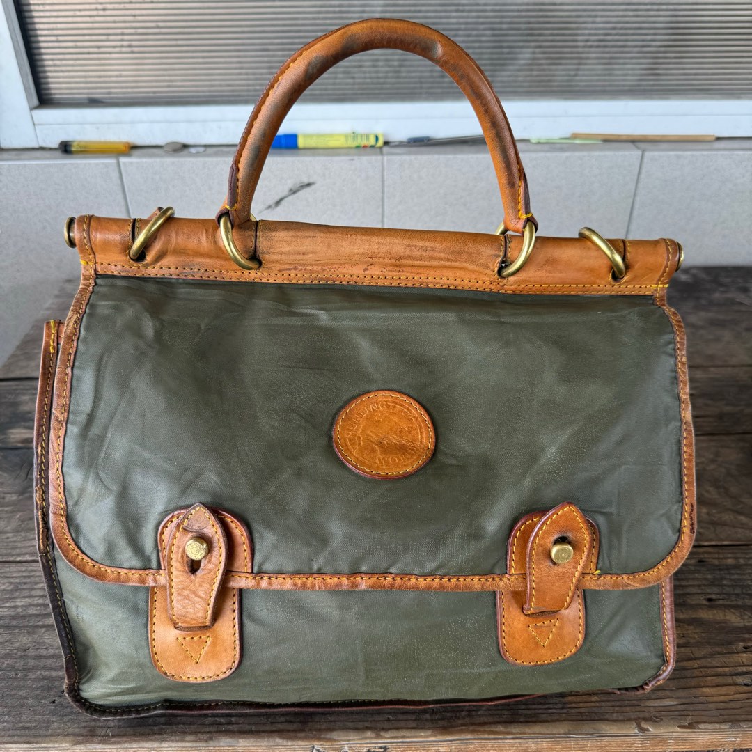 Hunting World Battue Surpass Green Carryall Vintage Messenger Shoulder ...