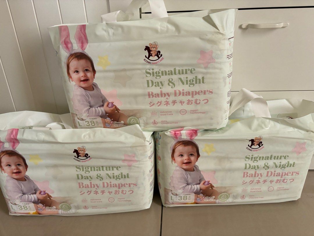 Iconic diaper tape L size - 1 pack, Babies & Kids, Bathing & Changing ...