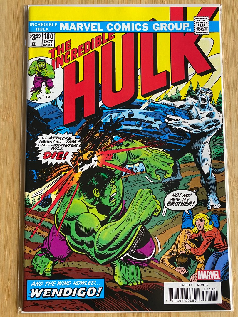 Incredible Hulk #180 facsimile (2020), Hobbies & Toys, Books ...