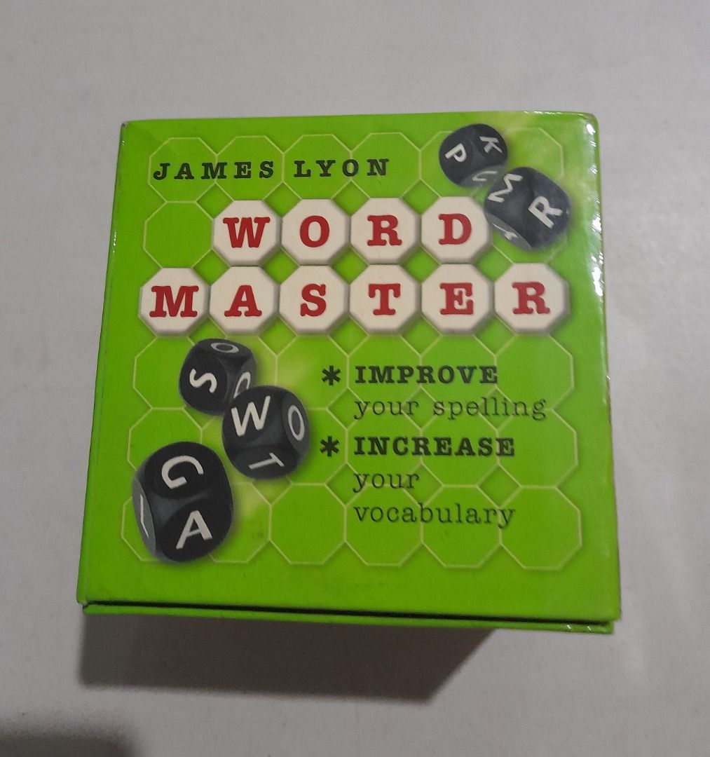 James Lyon Word Master Game Board Magnetic Tiles Dice Improve Your ...