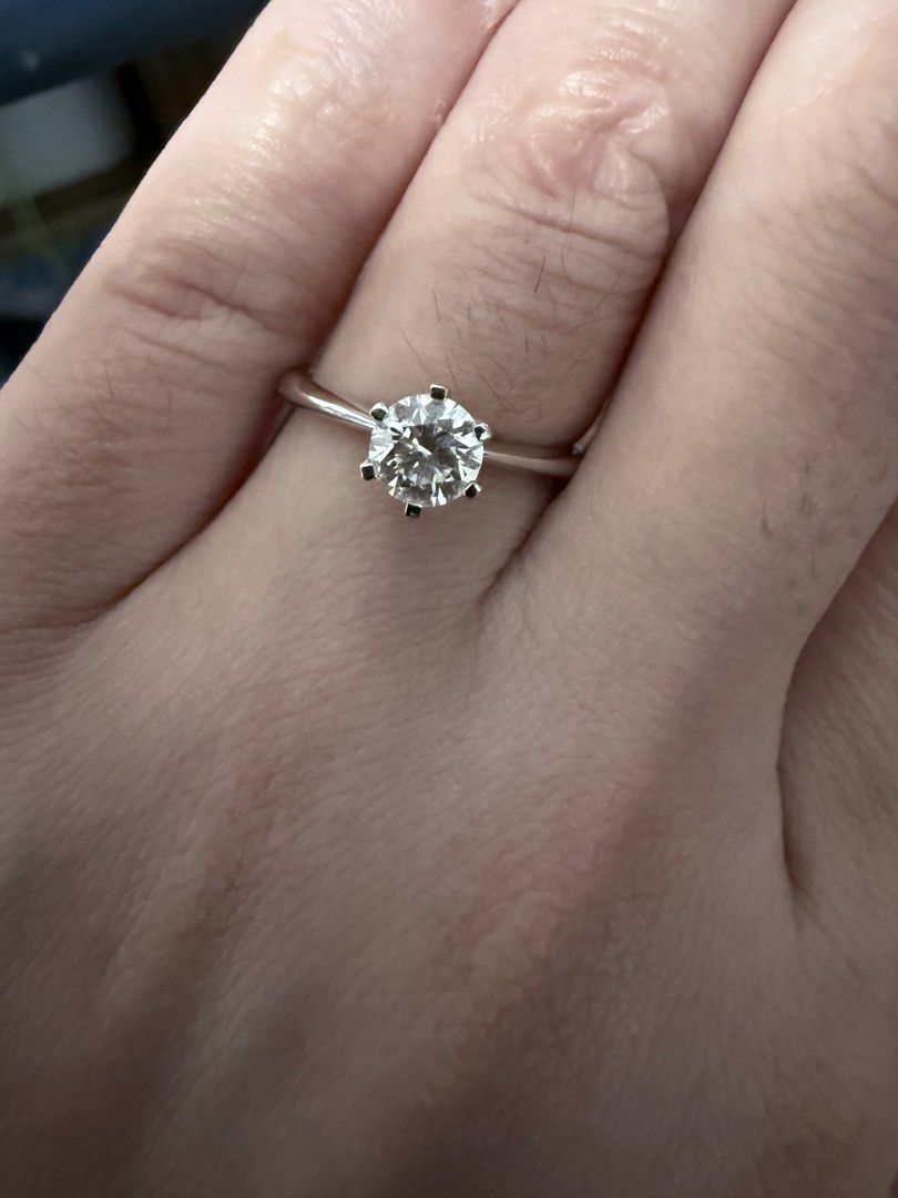 Jannpaul Diamond Engagement Ring 0.52 Carat