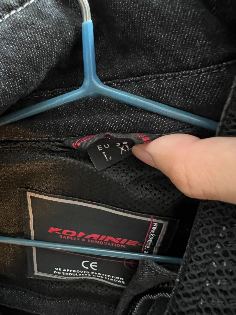 Komine Mesh Denim Jacket JK006 Motorcycle Riding Jacket , Men's Fashion, Coats, Jackets and ...