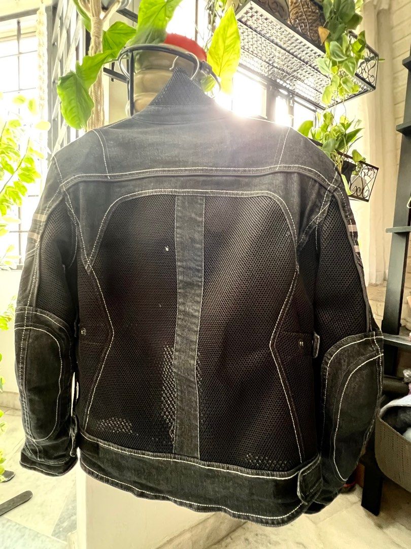 Komine Mesh Denim Jacket JK006 Motorcycle Riding Jacket , Men's Fashion, Coats, Jackets and ...