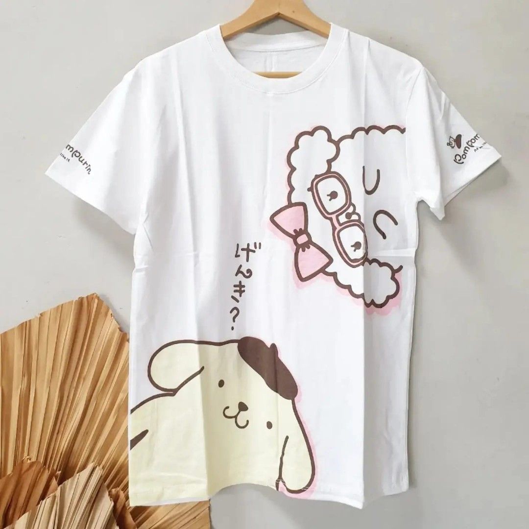 Labubu / pompompurin tee, Fesyen Wanita, Pakaian Wanita, Atasan di ...