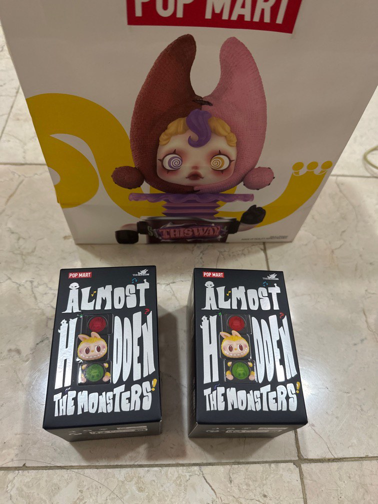 Labubu Almost The Monster Hidden Popmart, Toys & Collectibles, Mainan ...