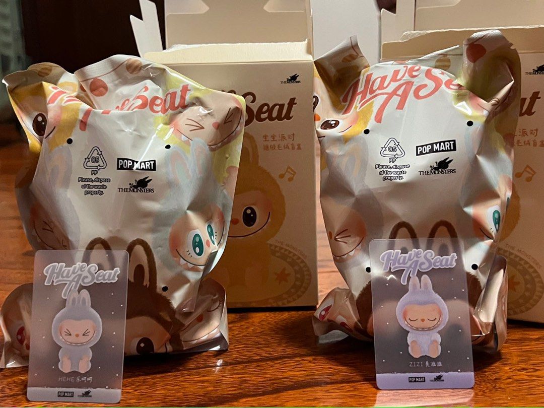 Labubu Have a seat Version 2 Sealed Pack (Hehe & Zizi only), Hobbies ...