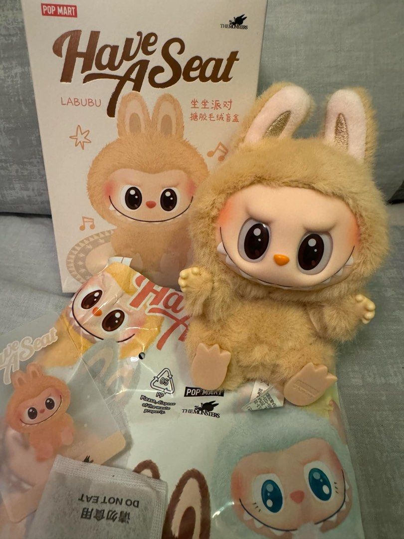 Labubu V2 Have A Seat "BABA", Hobbies & Toys, Toys & Games on Carousell