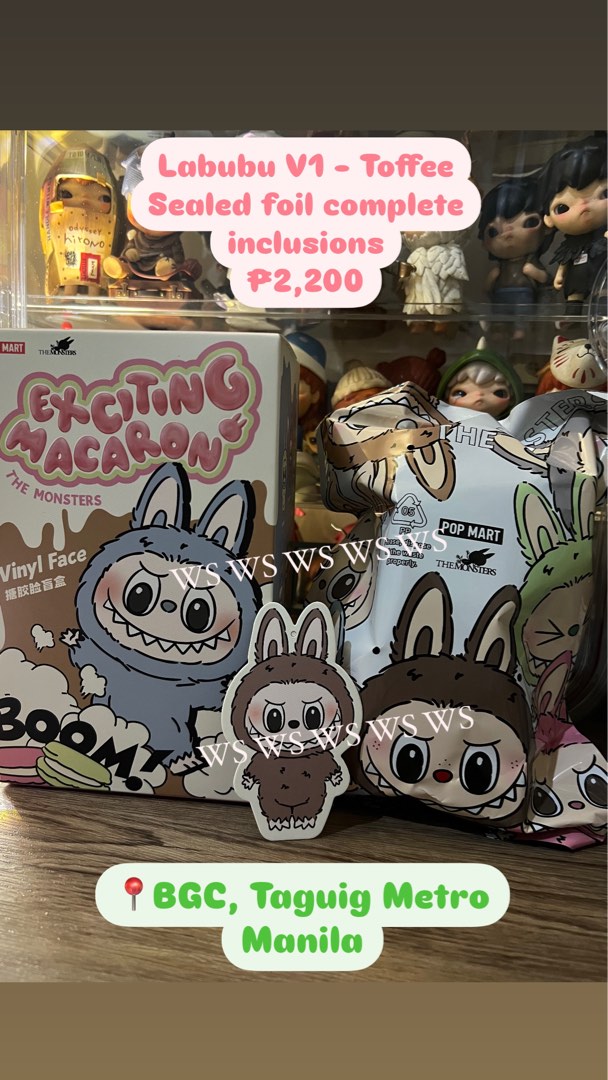 Labubu Version 1 Toffee, Hobbies & Toys, Toys & Games on Carousell