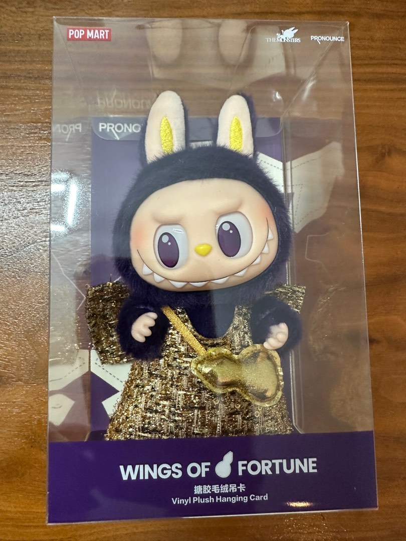 LABUBU X PRONOUNCE - WINGS OF FORTUNE Vinyl Plush Card POP MART ...