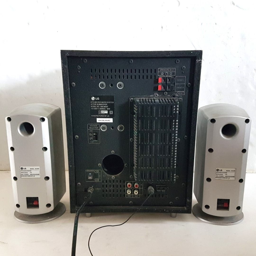 LG Sound System, NW-840AT, Built-in Amplifier, 1600 Watts, Active Subwoofer, 2 Speakers, FM ...