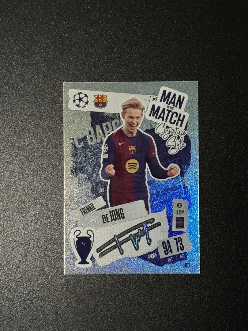 LOT 14 MAN OF THE MATCH - Signature Style 2024-2025 Match Attax ...