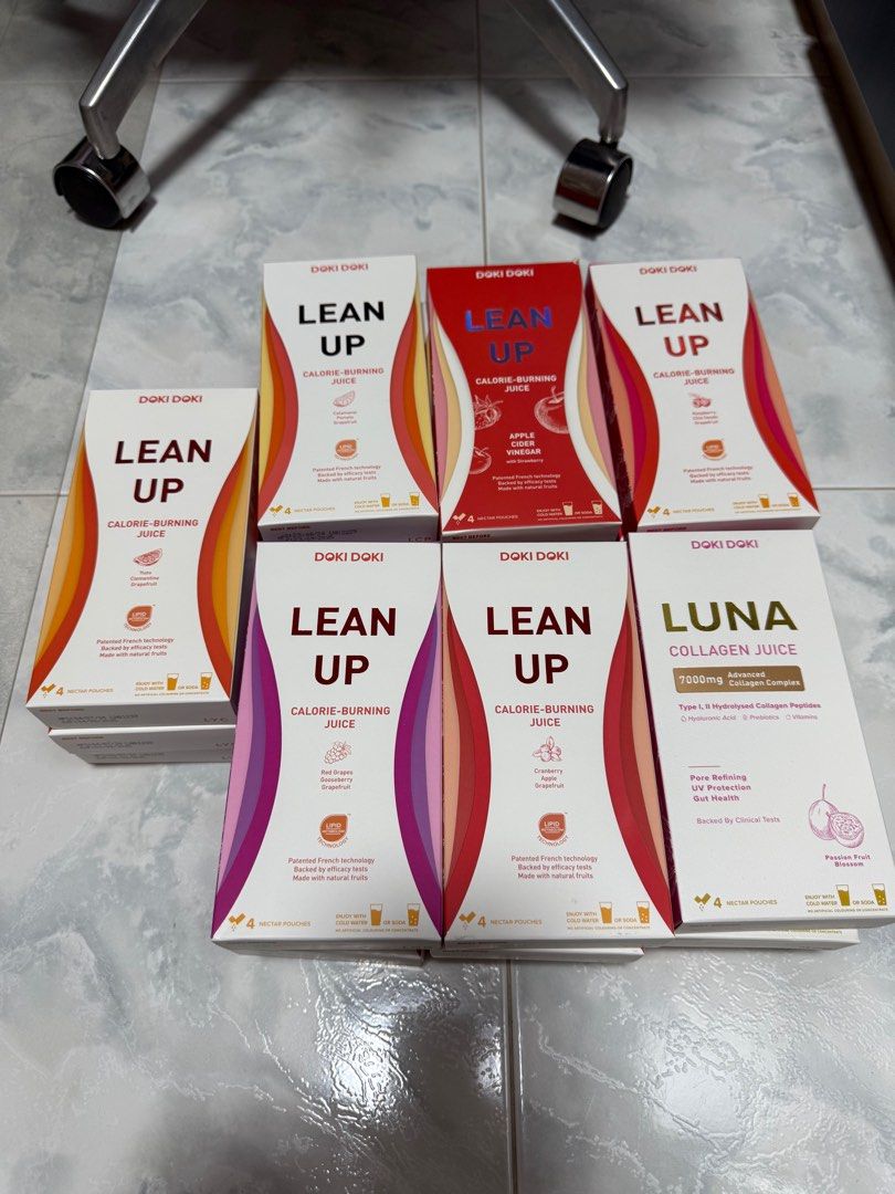 Lean up & Luna collagen Doki Juice, Health & Nutrition, Health ...